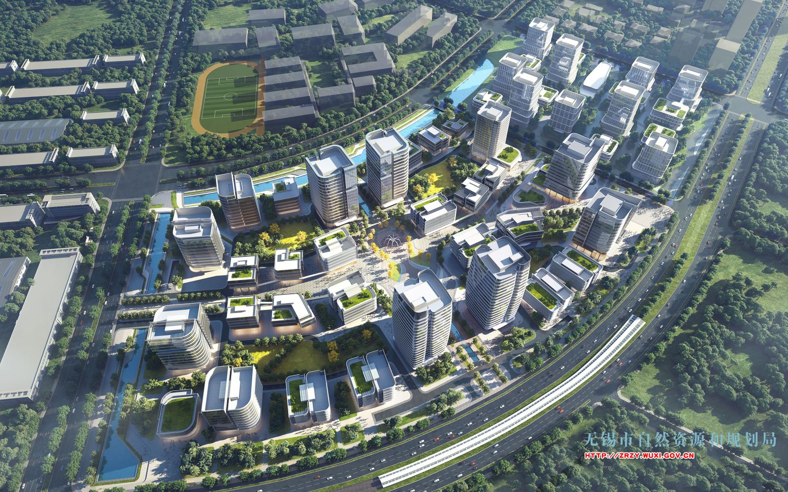 无锡文景映月科技发展有限公司XDG-2022-104号地块开发项目（文景总部园）规划设计方案批前公示 - WXHOUSE